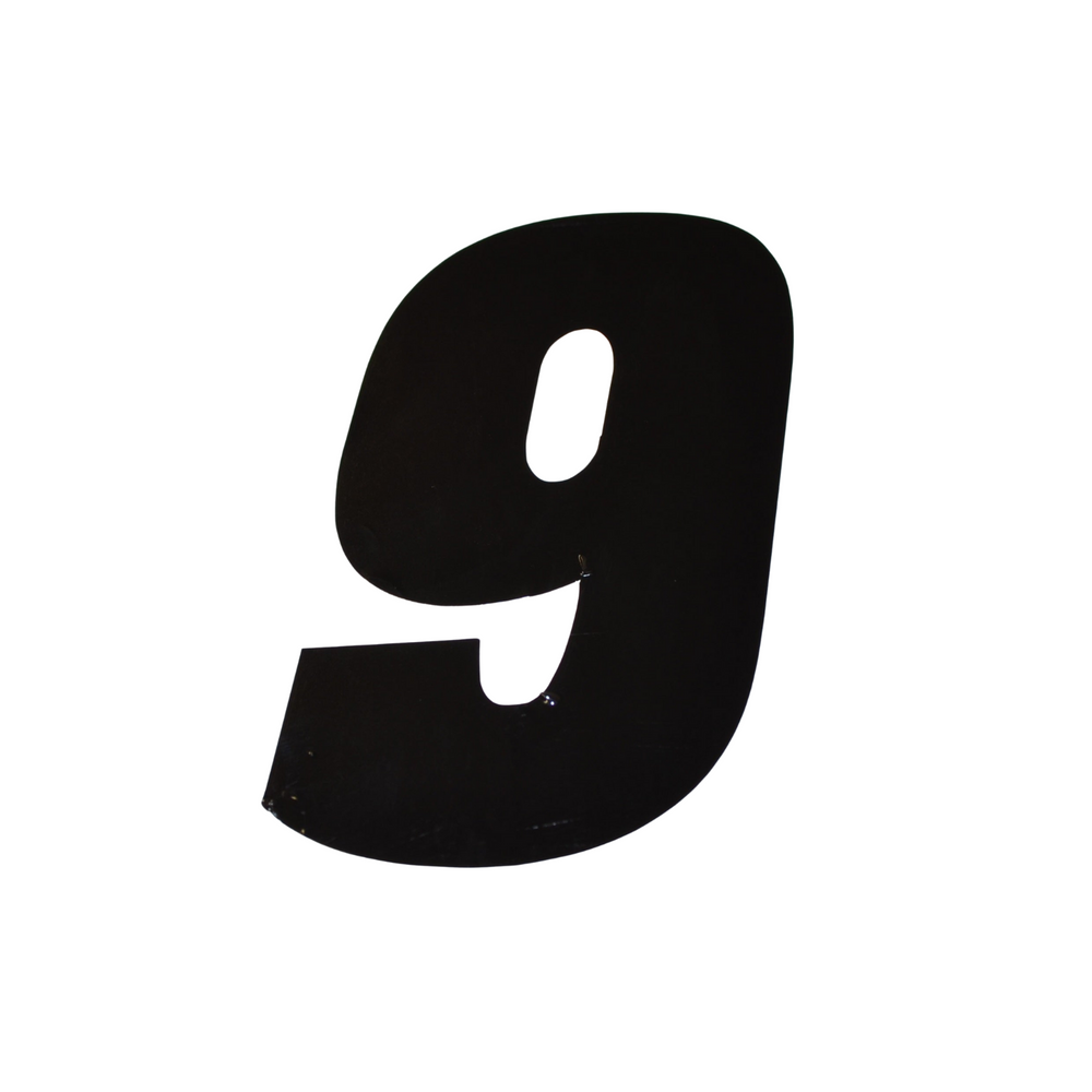 Black Number Sticker