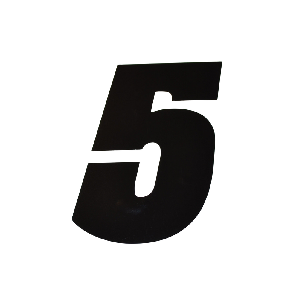 Black Number Sticker